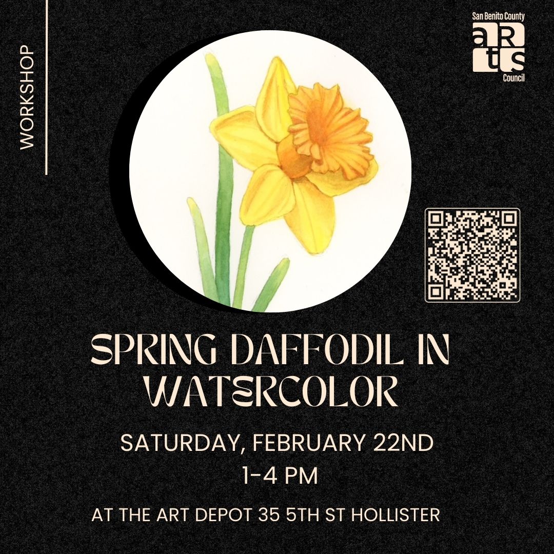 Spring Daffodil in Watercolor Workshop – San Benito County Arts Council